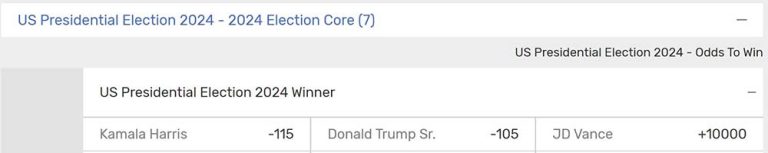 Best US Election Betting Sites 2024 | Current Election Odds
